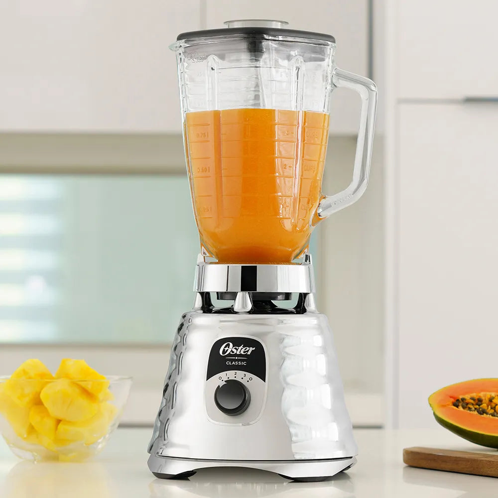 Licuadora Oster 3 Velocidades 700W Vaso Vidrio Boroclass 1.25L Acople ...